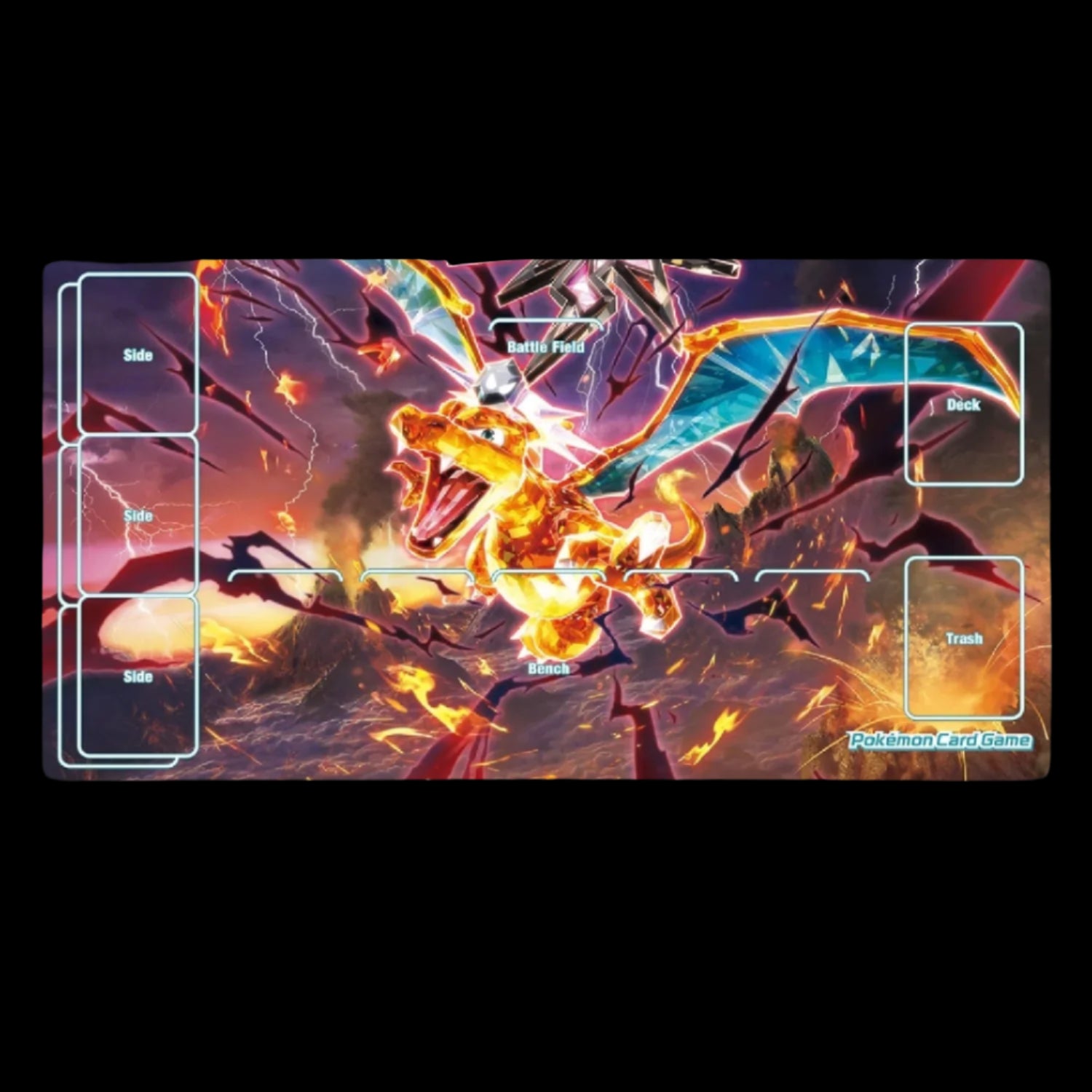 Pokémon Trading Card Game Rubber Playmat – Dark Tera Charizard – TCG ...